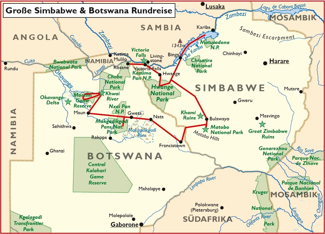 Simbabwe & Botswana Rundreise | Geführte Kleingruppen-Safari