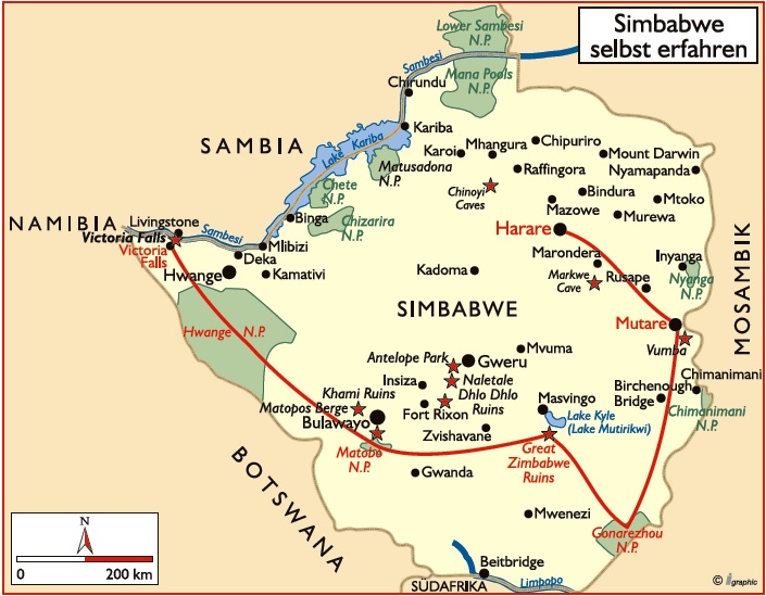Simbabwe für Selbstfahrer| Mietwagentour durch Simbabwe